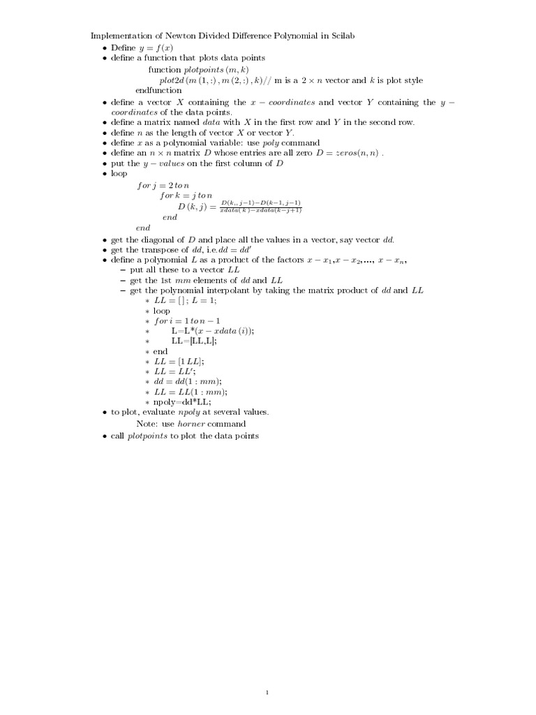Newton's Method Implementation | PDF | Science & Mathematics
