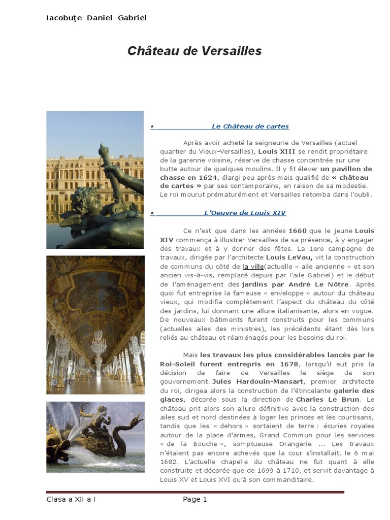 Château de Versailles | PDF | Château de Versailles | France
