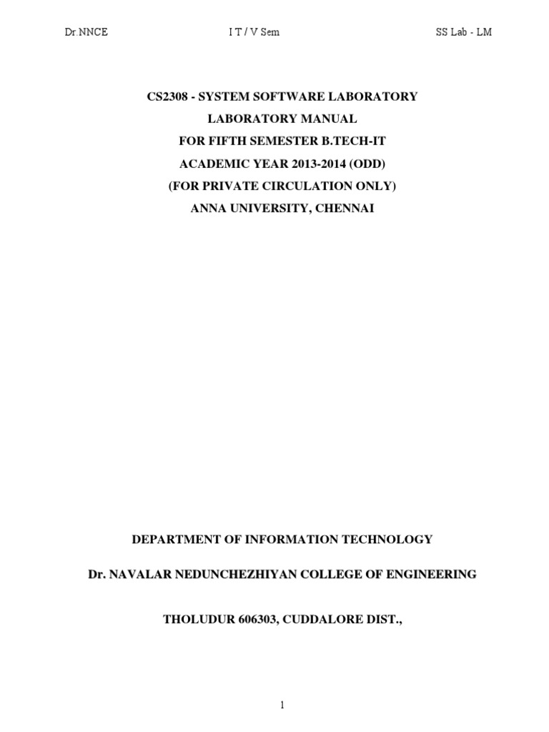 SS-Lab Manual PDF | PDF | Library (Computing) | Assembly Language