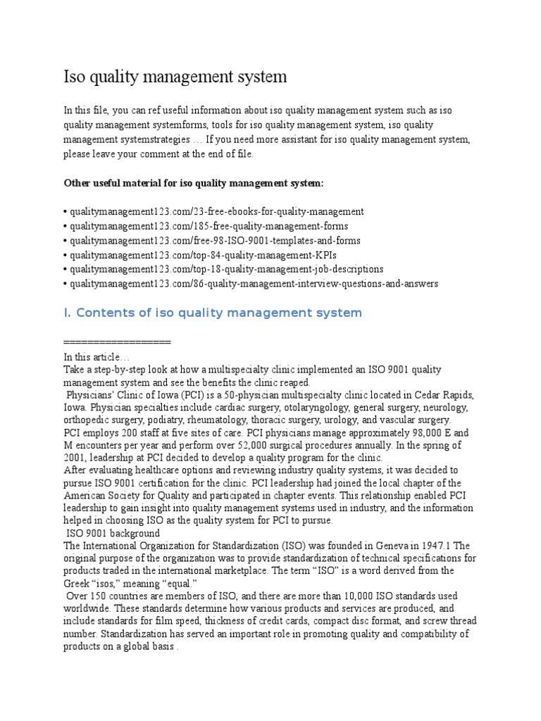 Iso Quality Management System | PDF | Scatter Plot | Histogram