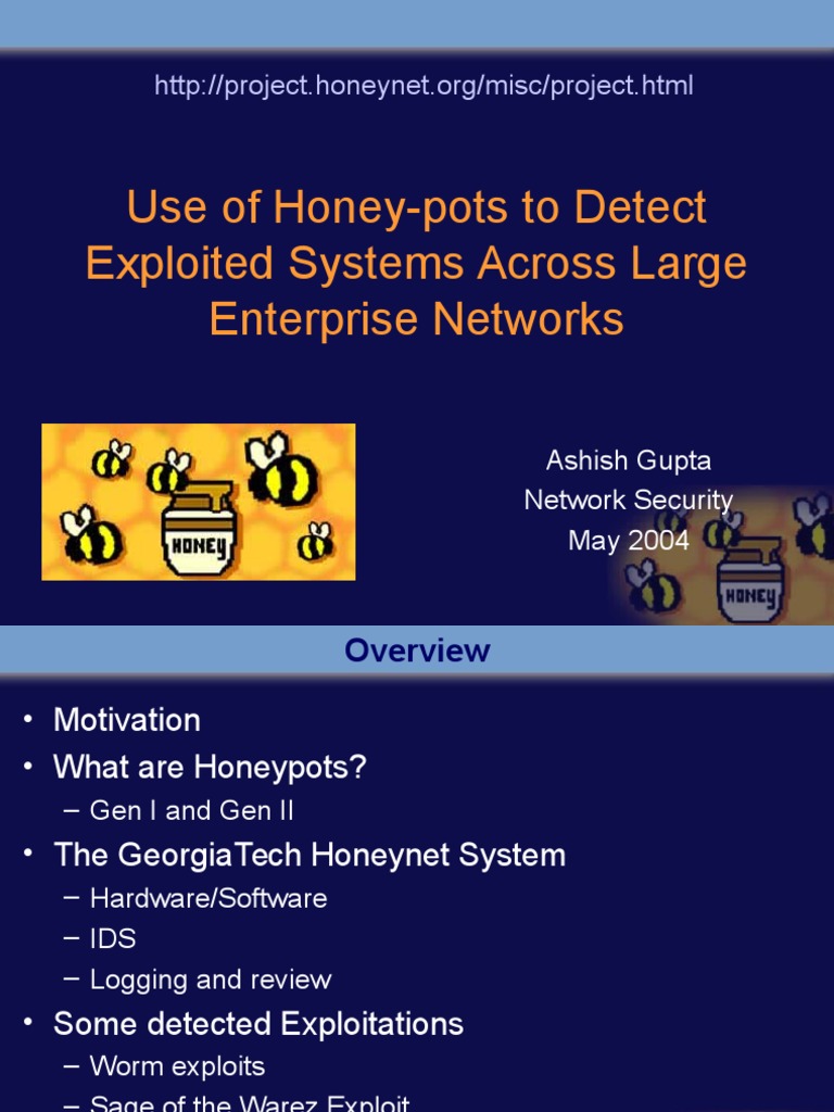 Use of Honey-Pots To Detect Exploited Systems Across Large Enterprise Networks | PDF | Firewall ...