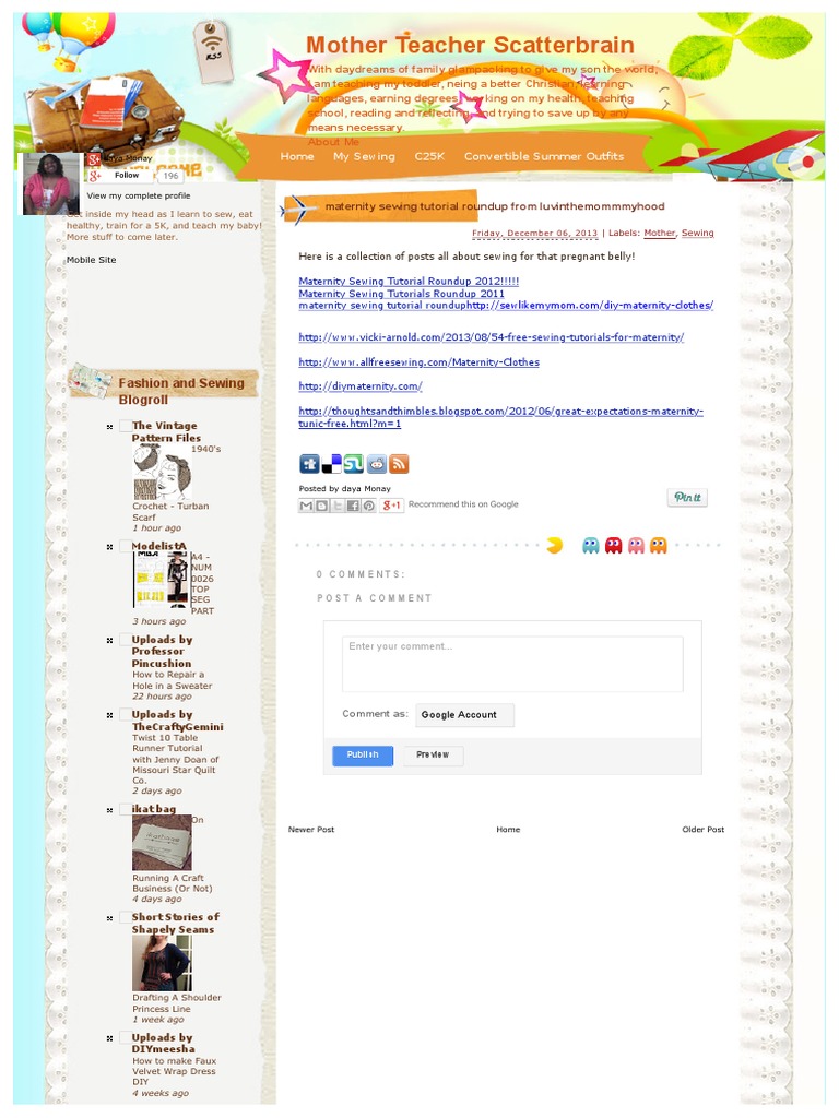 Maternity Sewing Tutorial Roundup From Luvinthemommmyhood Mother ...