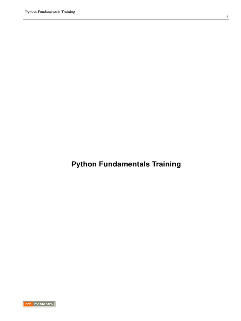 Python Fundamentals | Download Free PDF | Parameter (Computer Programming) | Namespace