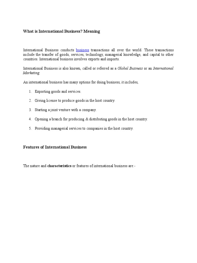 WINSEM2014 15 CP0395 06 Jan 2015 RM01 What Is International Business ...