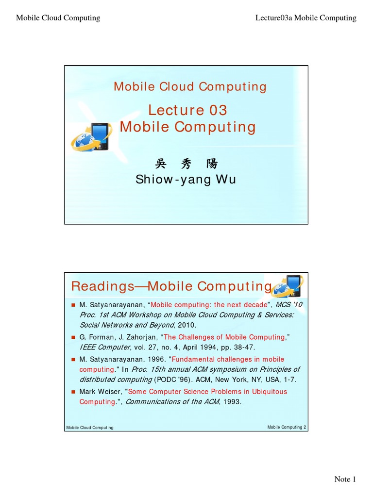 Mobile Cloud Computing | PDF | Mobile Computing | Cloud Computing