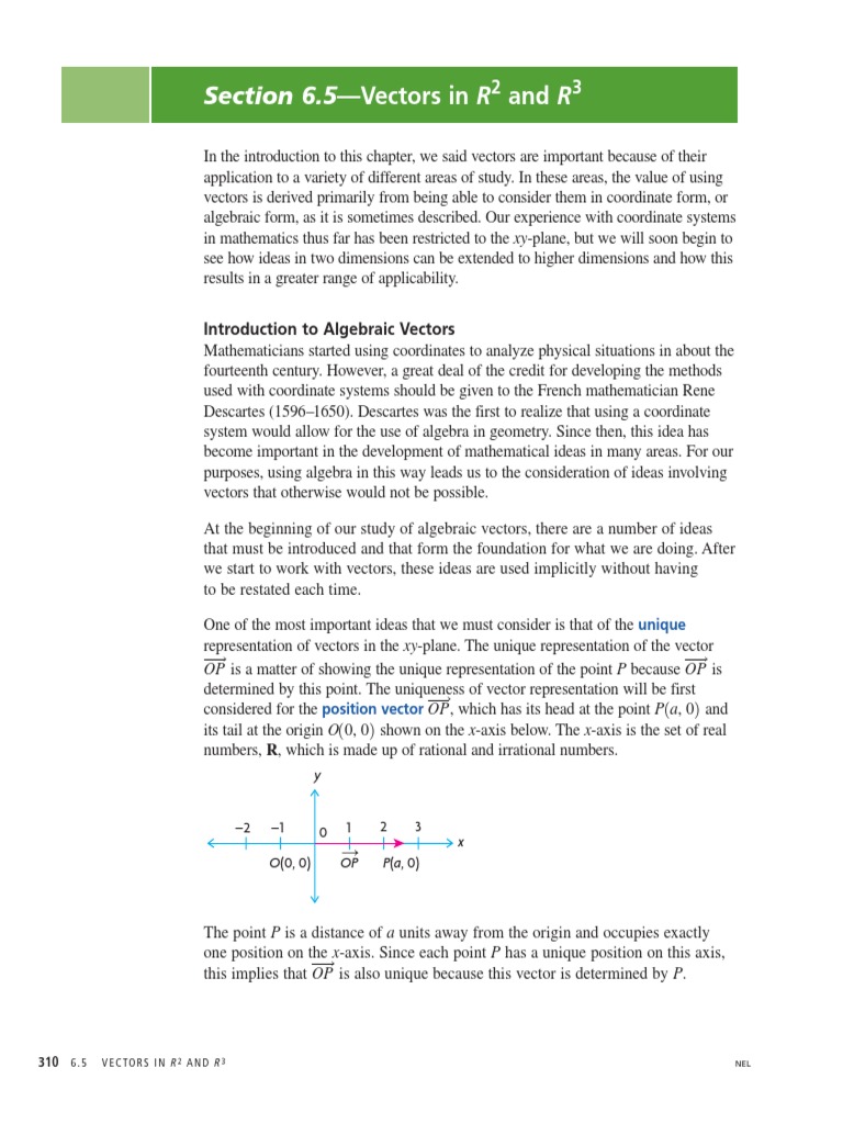 Vectors in R2 and R3 | PDF | Cartesian Coordinate System | Differential ...
