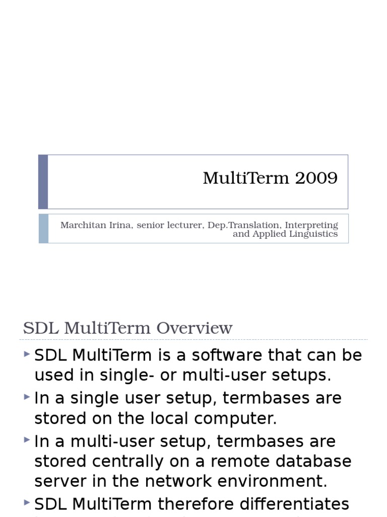 Lecture 4 MultiTerm 2014 Eng | PDF | Digital Technology | System Software