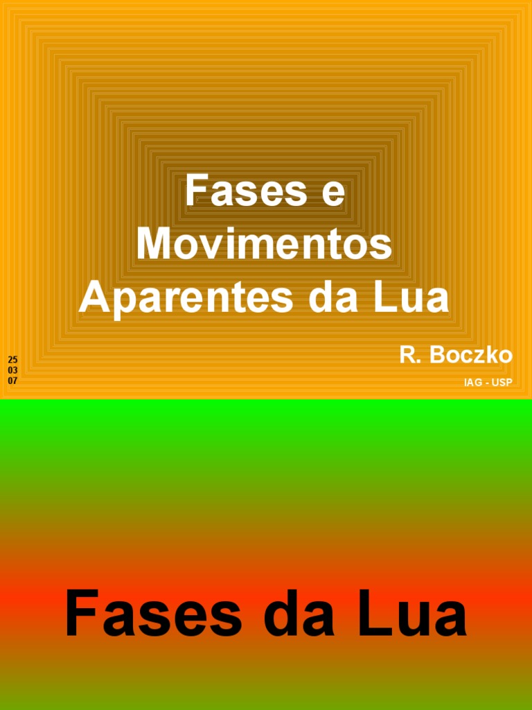 Fases e Movimentos da Lua | PDF | Eclipse | Lua