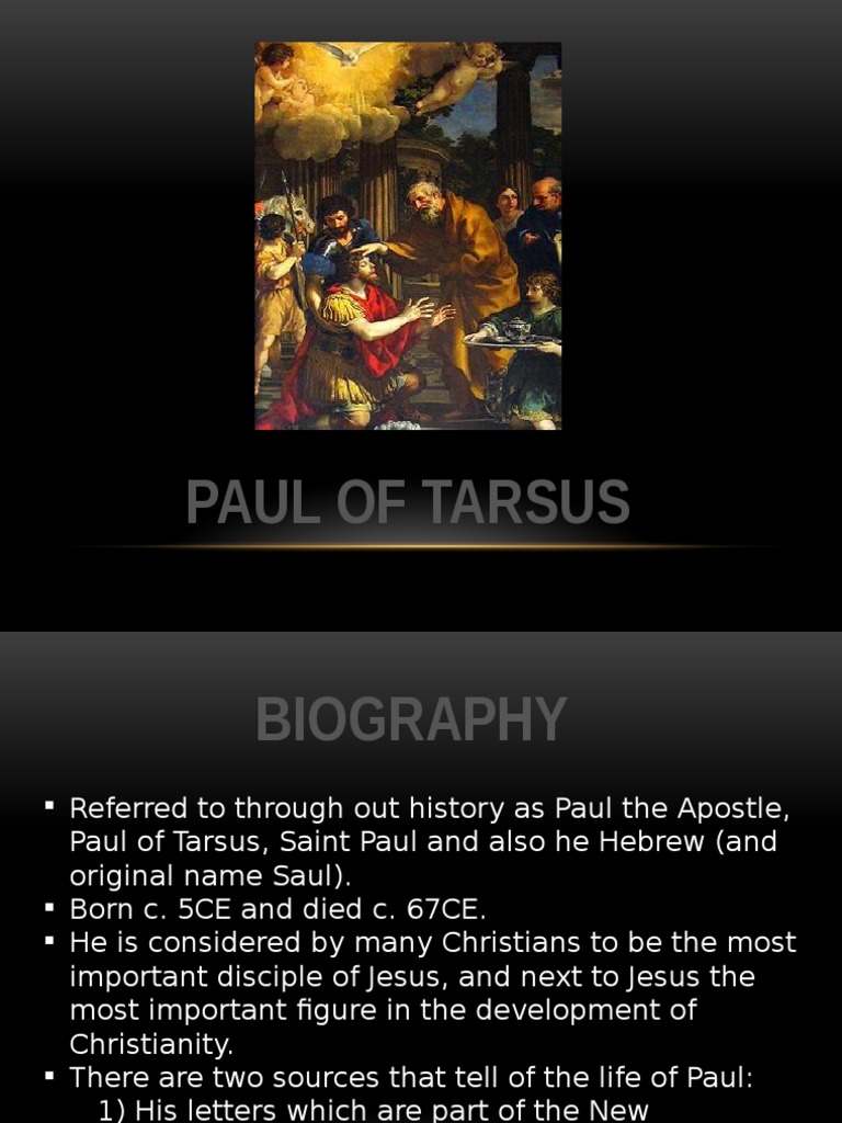 Paul of Tarsus - Powerpoint | PDF | Paul The Apostle | Christian Church