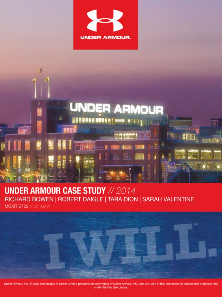 Under Armour Case Study Analysis | PDF | Revenue | Marketing