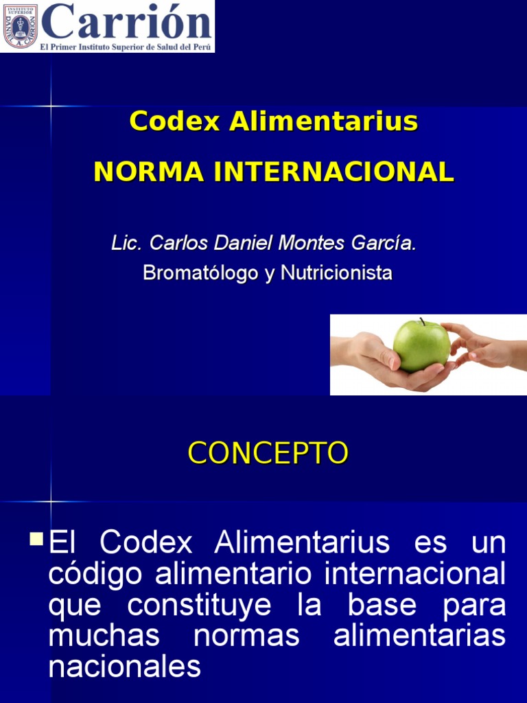 Codex Alimentarius | PDF | Alimentos | Agricultura
