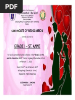 Acknowledgement: 4 Big Events | PDF | Ceremonies | Social Institutions