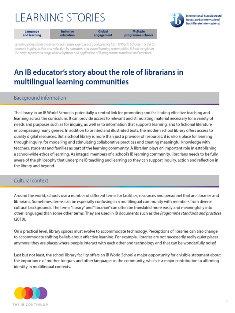 Role of Librarian | PDF | Librarian | School Library