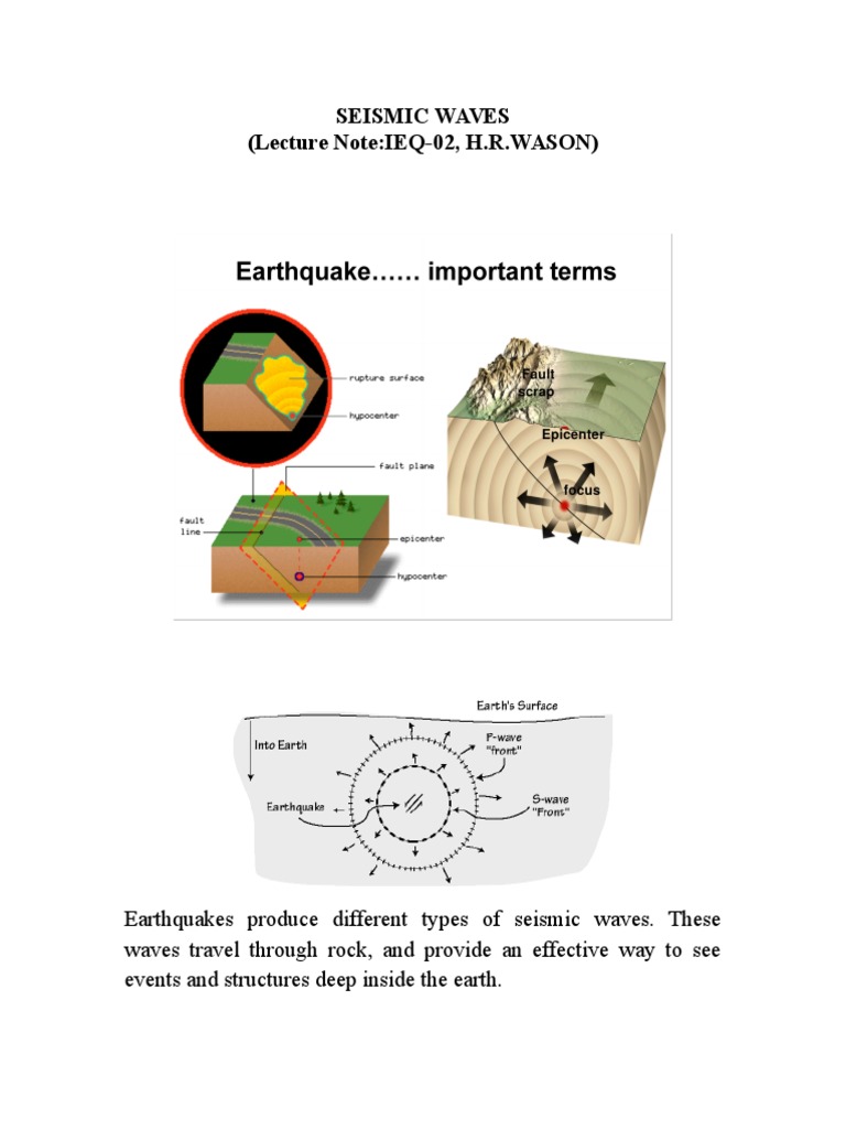 Seismic Waves | PDF | Seismology | Waves