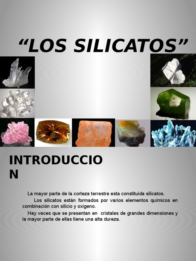 silicatos | Minerales | Mineralogía
