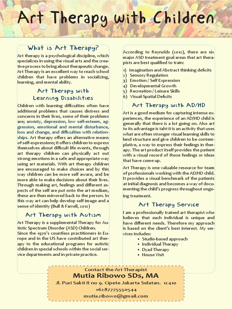Art Therapy in Schools Pamphlets | PDF | Art Therapy | Autism Spectrum