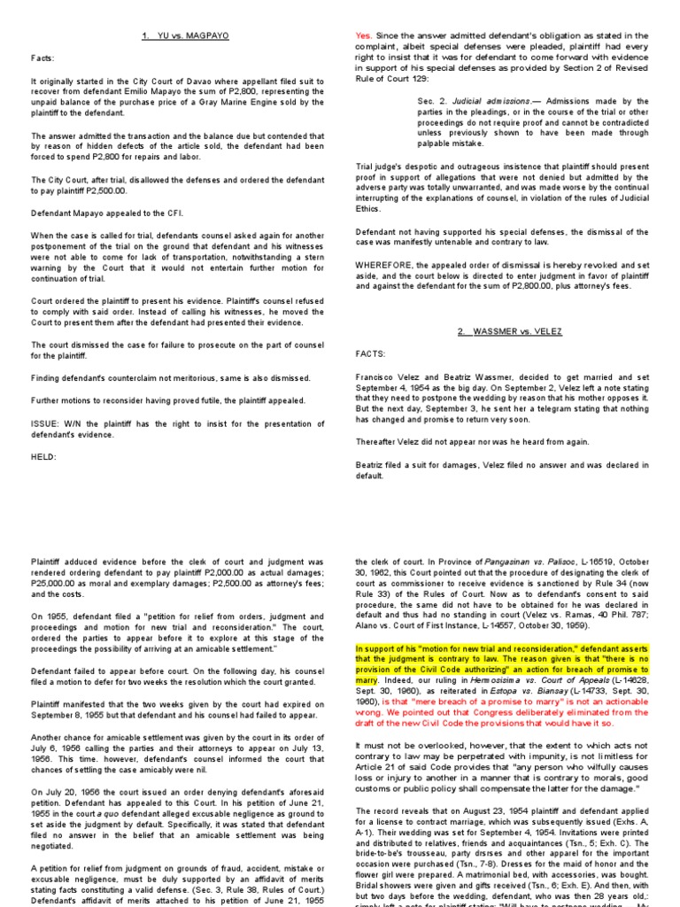 Civpro Cases | PDF | Summary Judgment | Lawsuit