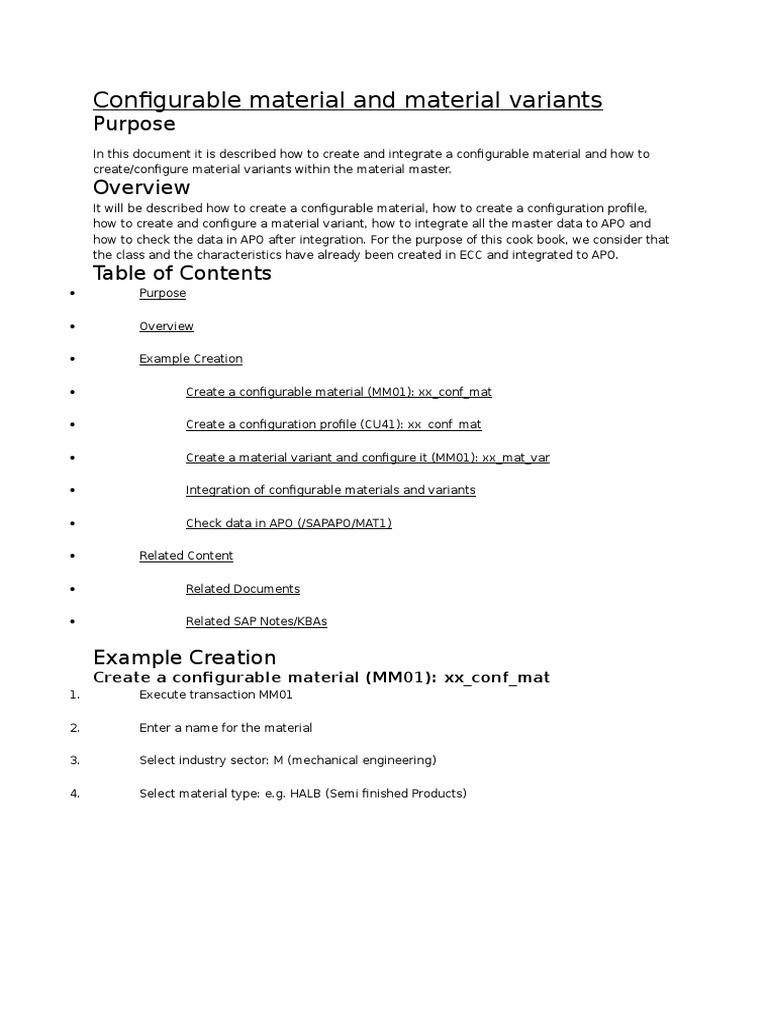 Configurable Material and Material Variants | PDF | Computing ...