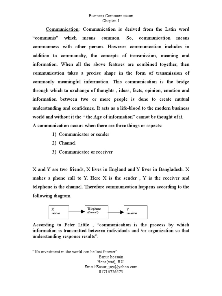 Bussiness Communication | PDF | Communication | Information