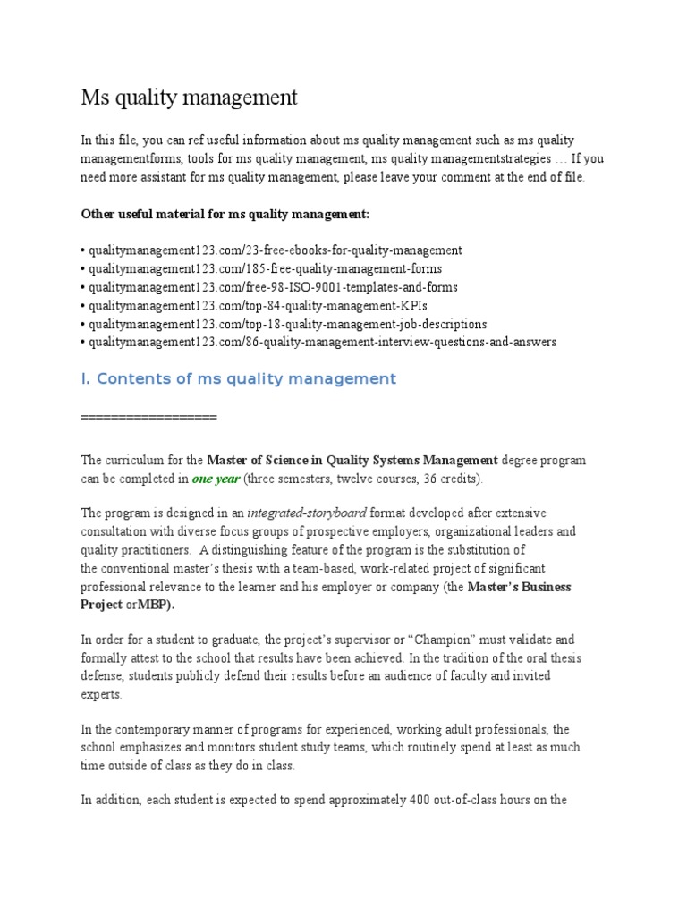 MS Quality Management Overview | PDF | Scatter Plot | Histogram
