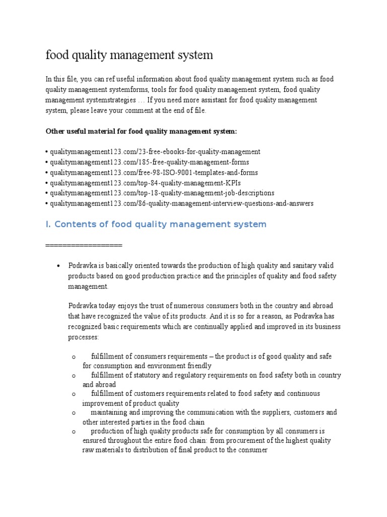 Food Quality Management System | PDF | Scatter Plot | Histogram