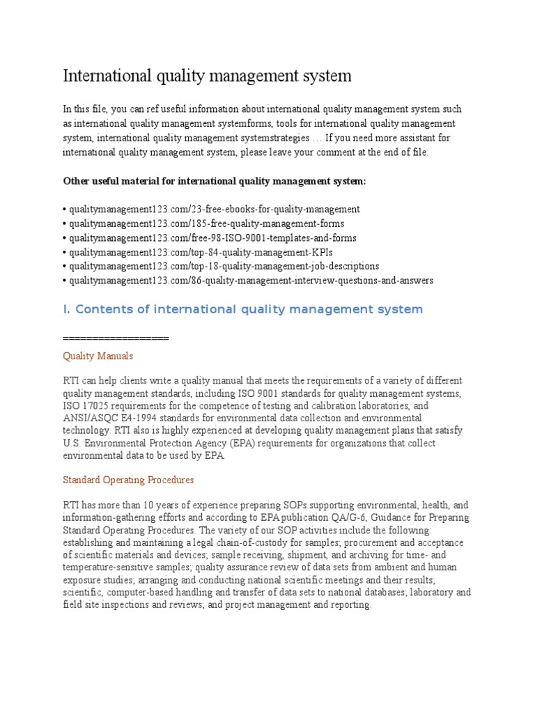 International Quality Management System | PDF | Scatter Plot | Scientific Modeling