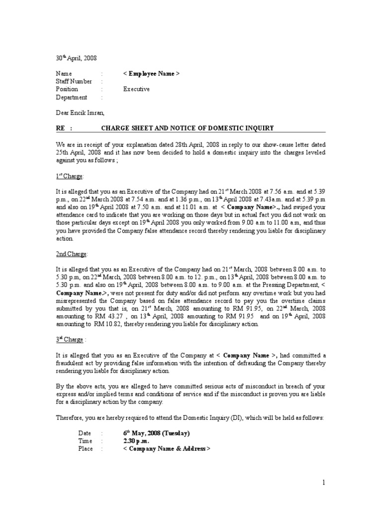 Sample Charge Sheet | PDF | Public Law | Virtue