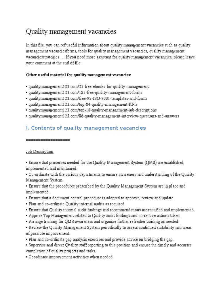 Quality Management Vacancies | PDF | Scatter Plot | Histogram