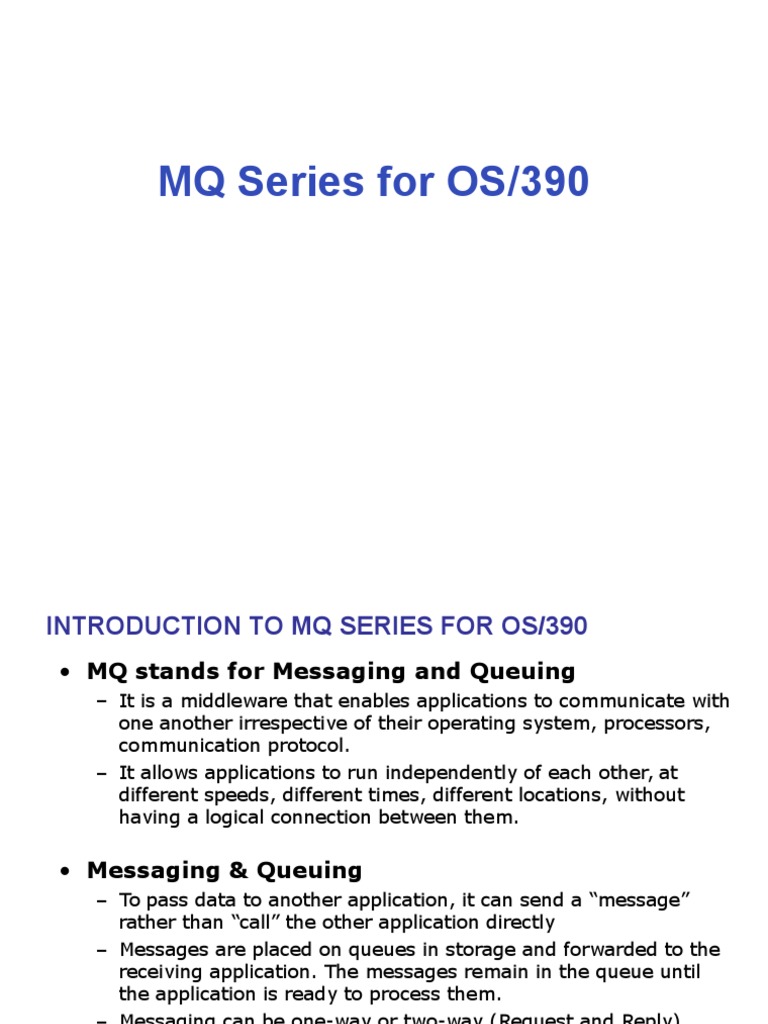 MQ Series | PDF | Computer Architecture | Software