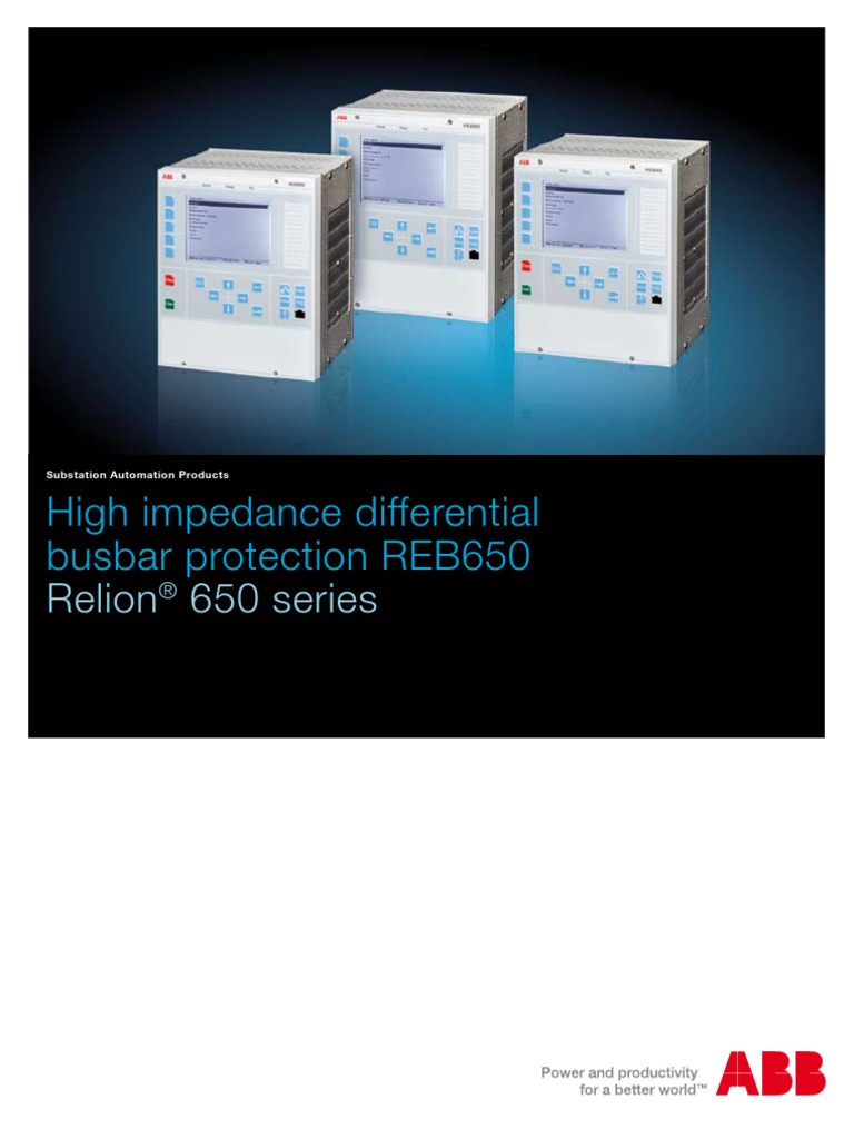 1MRK505270-SUS A en High Impedance Differential Busbar Protection ...