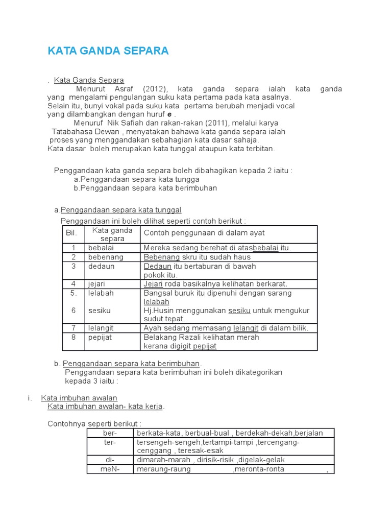 Kata Ganda Separa | PDF