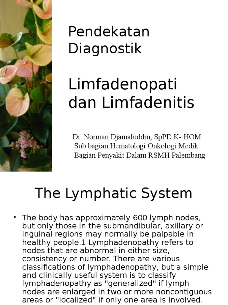 IT 7 - Pendekatan Diagnostik Limfadenopati Limfadenitis - ND ...