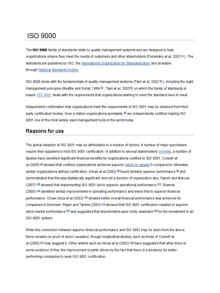 Iso 9000 | PDF | Iso 9000 | Audit