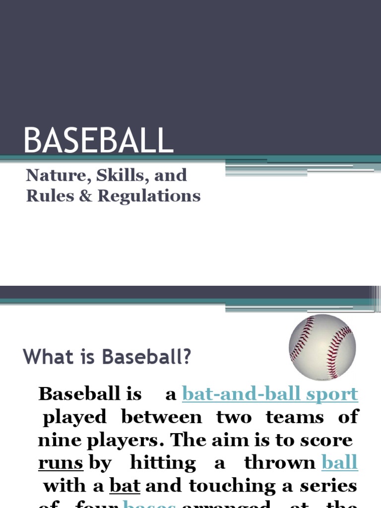 Baseball | PDF | Baseball Field | Pitcher