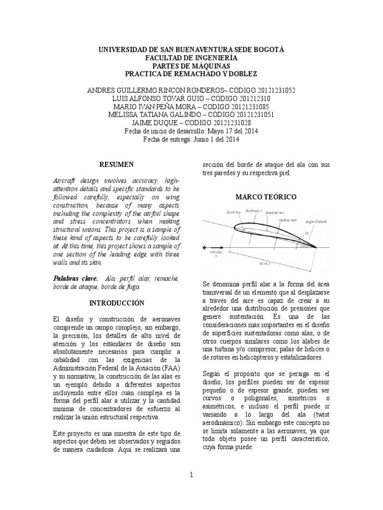 Construccion de Un Perfil Alar | PDF | Aeroespacial | Science