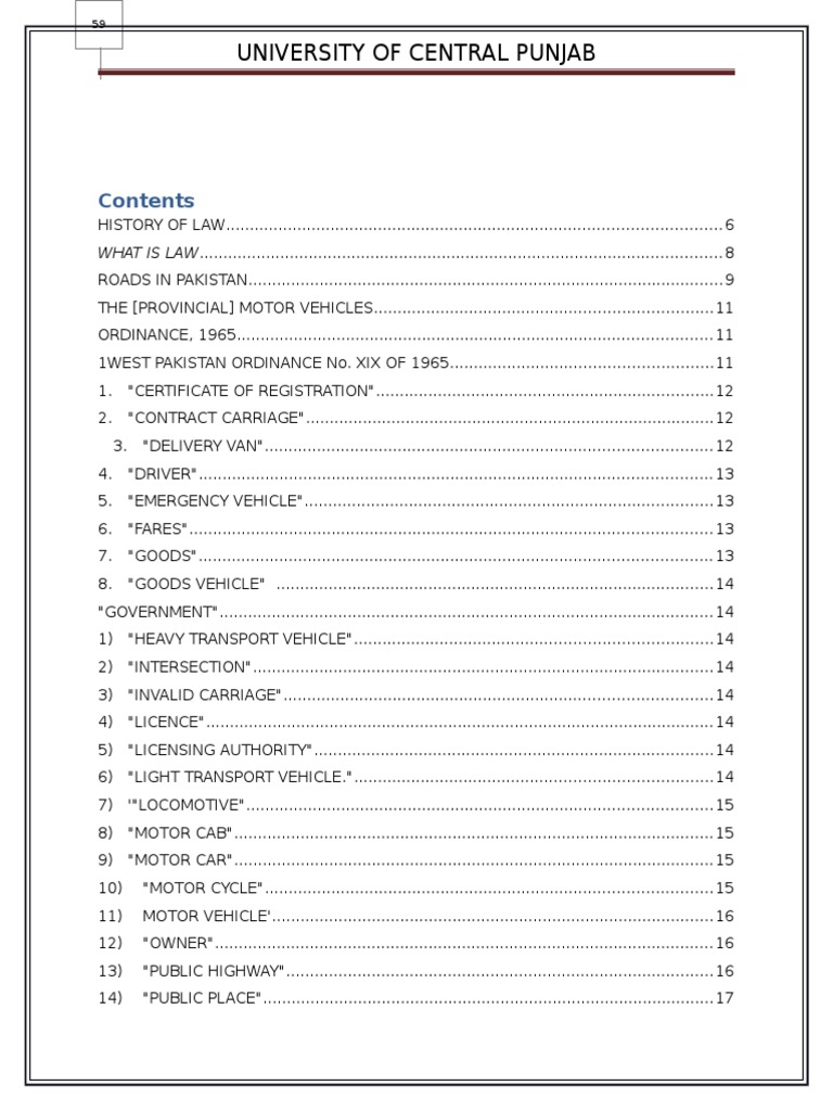 Traffic Law in Pakistan | PDF | Supreme Courts | Sharia