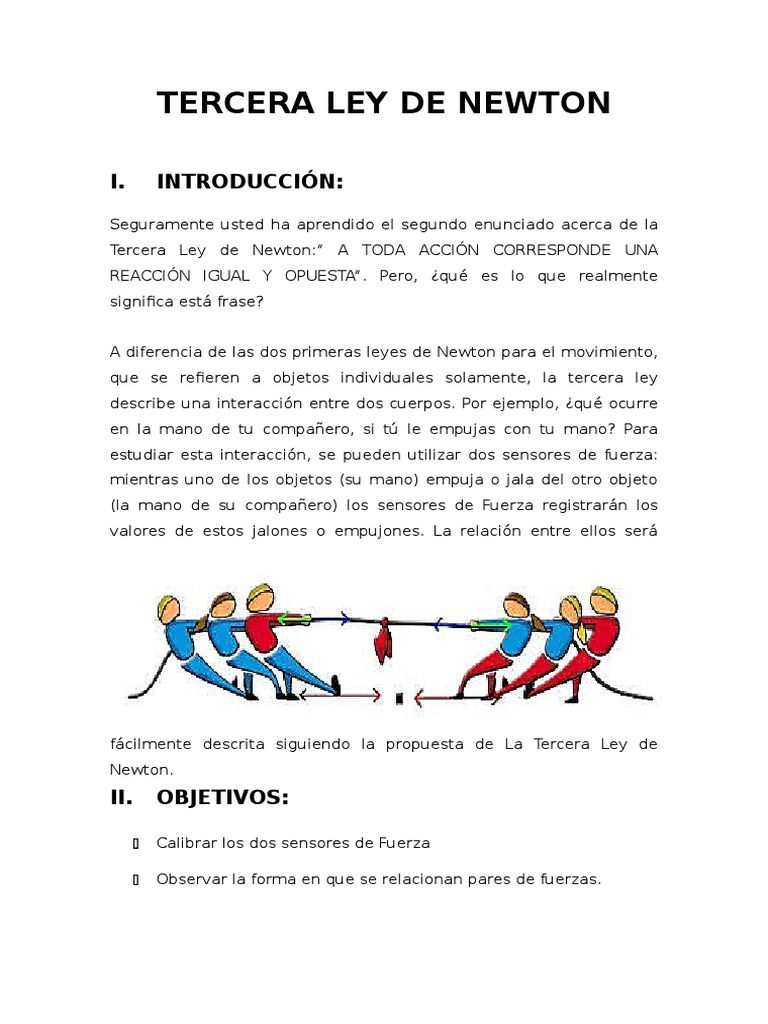 Tercera Ley de Newton | Leyes de movimiento de Newton | Fuerza