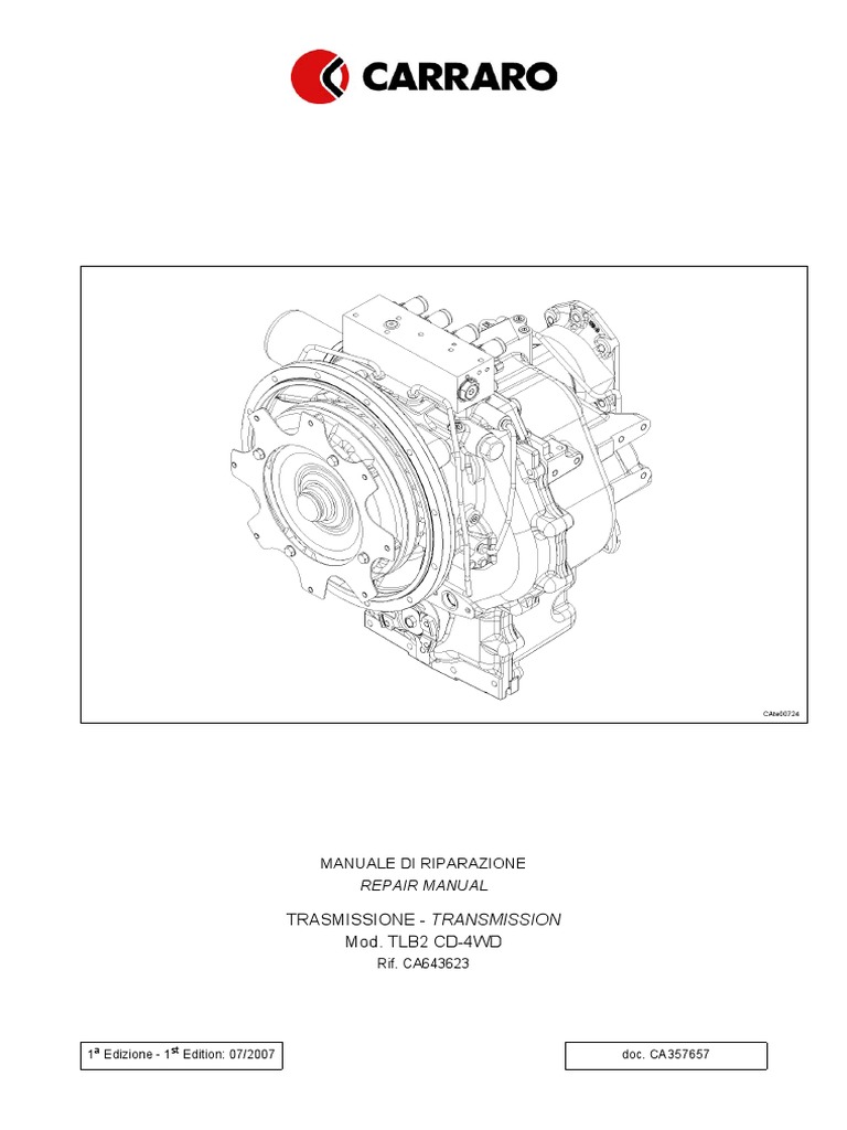 TLB2 Carraro Computerized 4 Speed Transmission | PDF