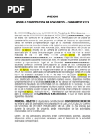 Minuta de Constitución de Consorcio | PDF | Consorcio | Justicia