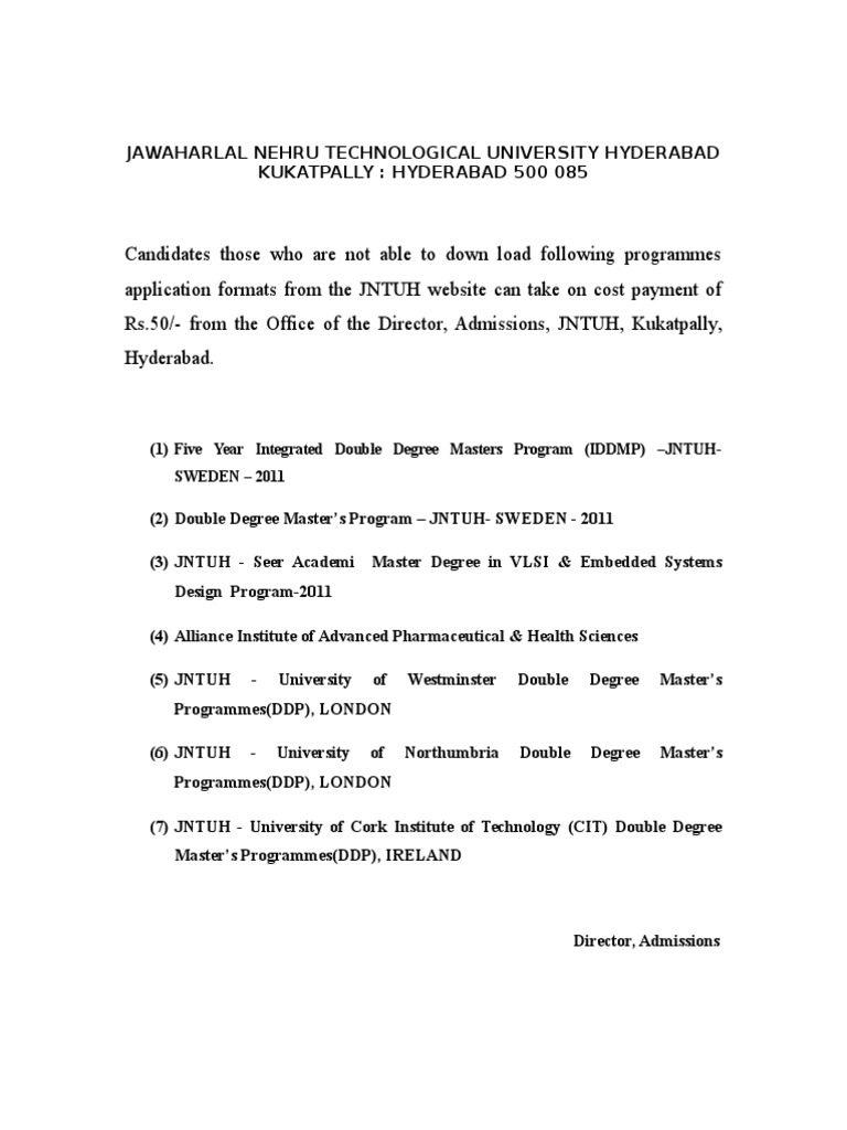 Admission Application - Formats Information | PDF | Technology ...