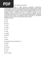 Alfabetul Si Pronuntia Cuvintelor in Engleza | PDF