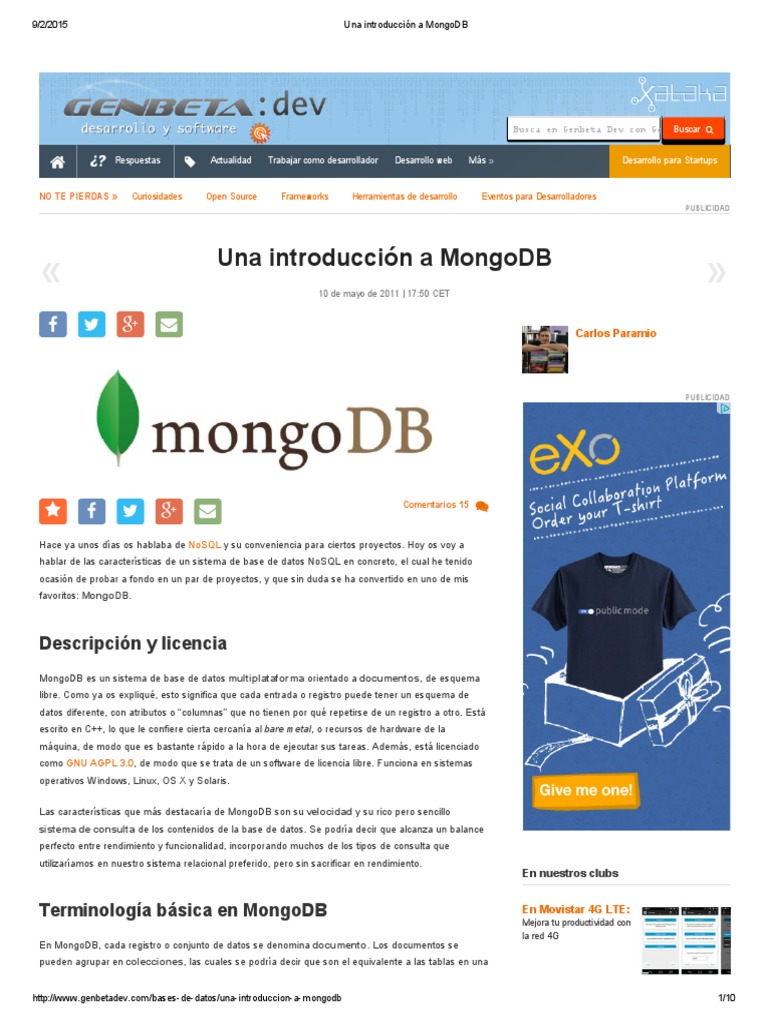 Una Introducción Detallada A Las Características Y Funcionalidades De Mongodb Un Sistema De 