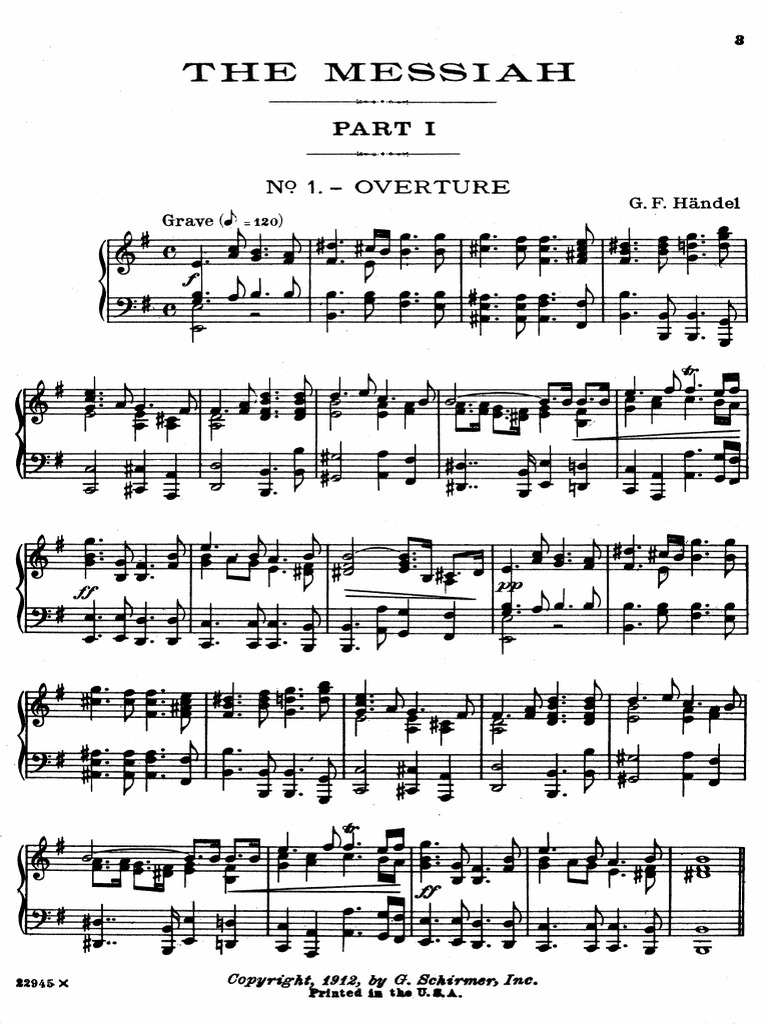 Handel's Messiah Vocal Score PDF | PDF
