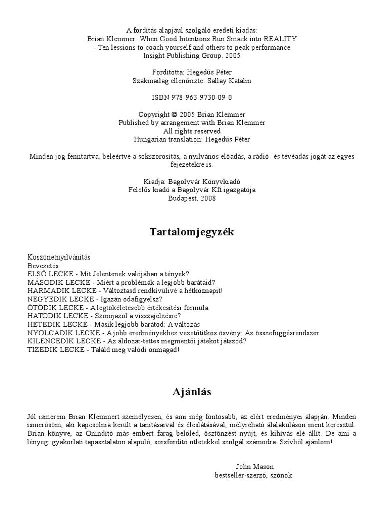 Önindító - Brian Klemmer | PDF