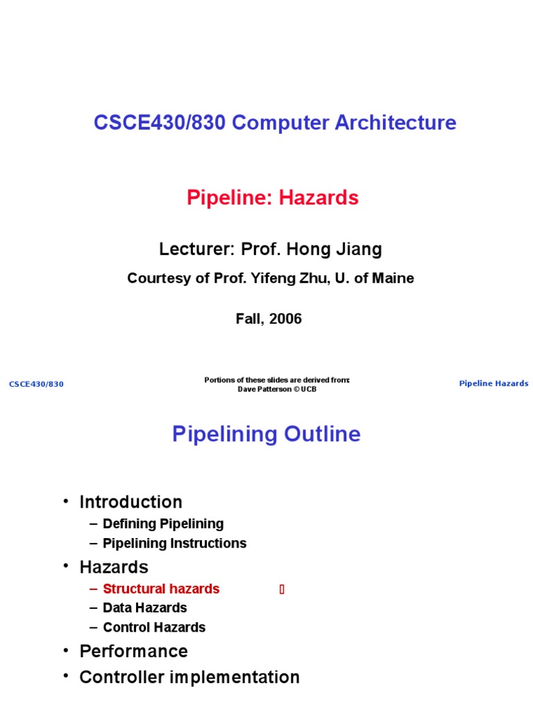 Pipeline Hazards | PDF | Integrated Circuit | Central Processing Unit