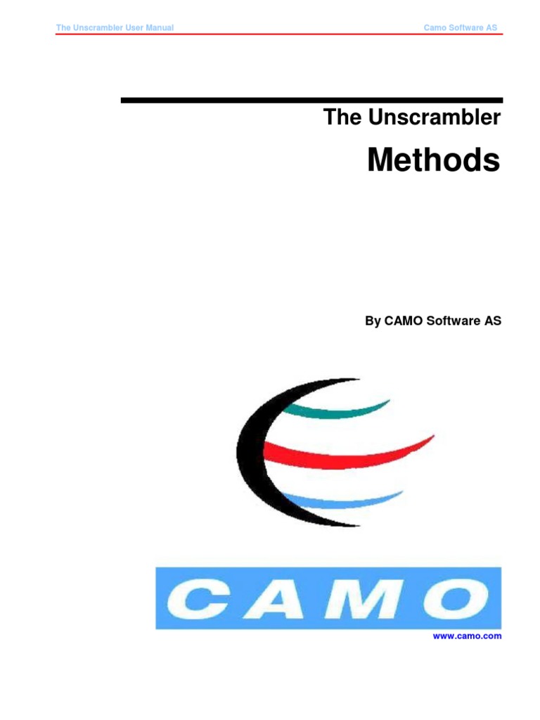 The Unscrambler Methods | PDF | Errors And Residuals | Linear Regression