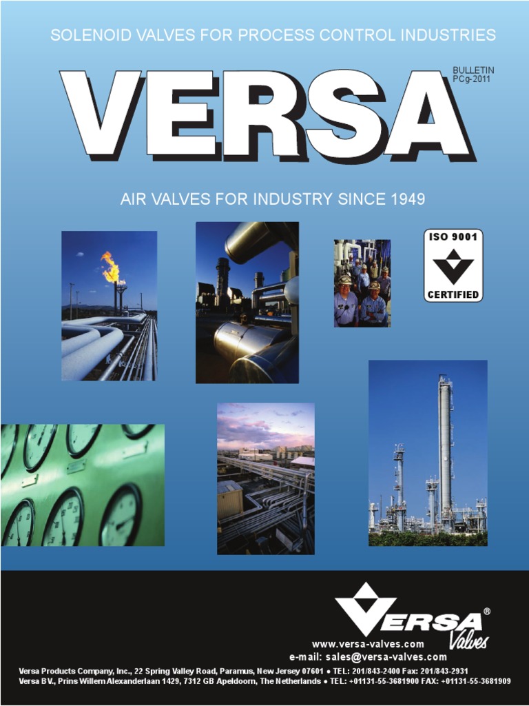 Versa Solenoid Valves Overview | PDF | Valve | Motor Oil