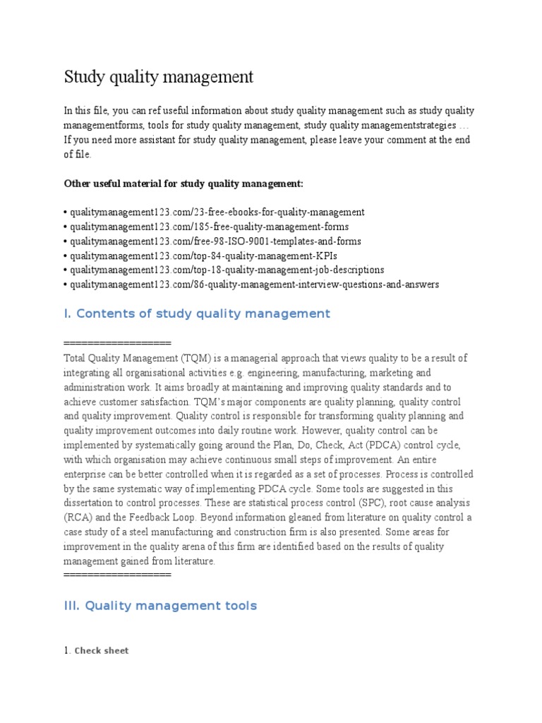 Study Quality Management | PDF | Scatter Plot | Histogram