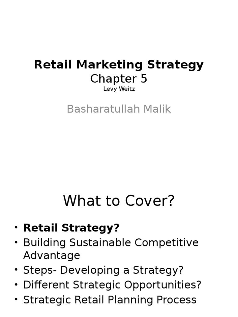 Retail Marketing Strategy | PDF | Retail | Strategic Management