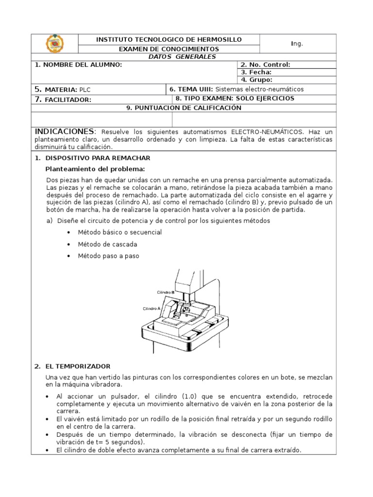 Ejercicios de Electroneumatica | PDF | Neumática | Science